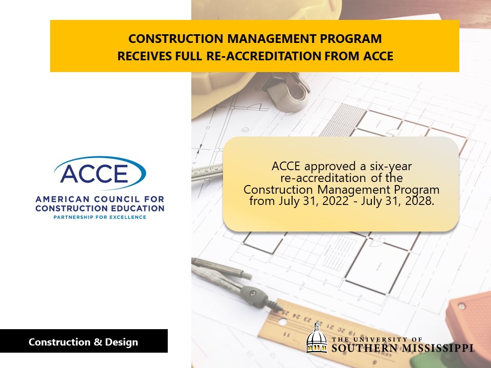 School News | School of Construction and Design | The University of ...