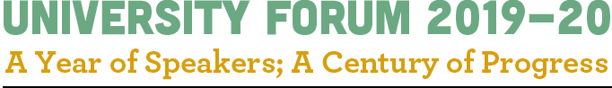 University Forum Speaker Schedule | Honors College | The University of ...