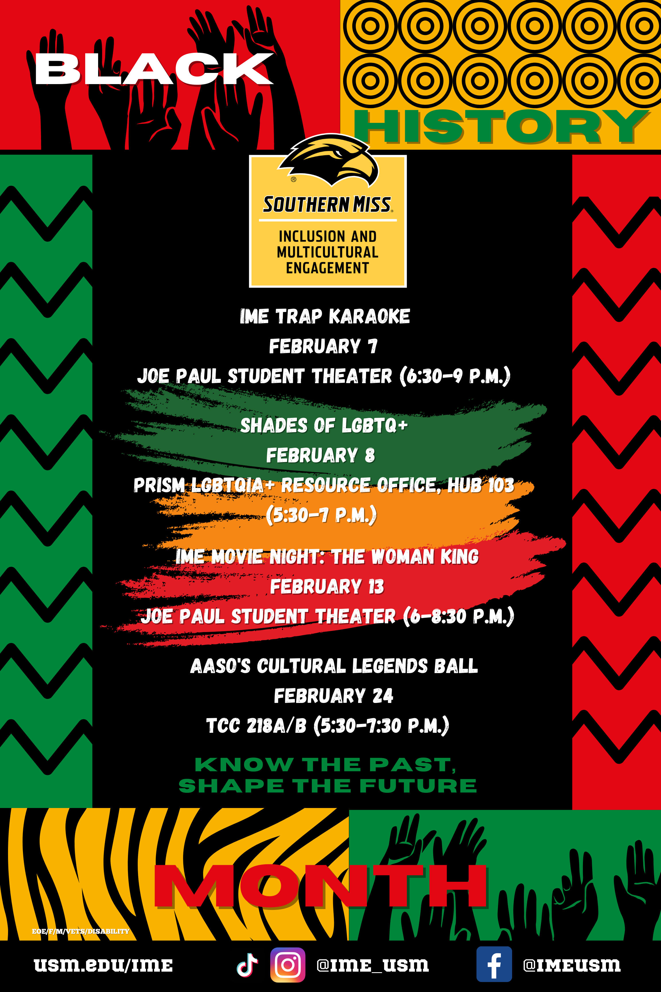  Know The Past Shape The Future Theme For USM Black History Month